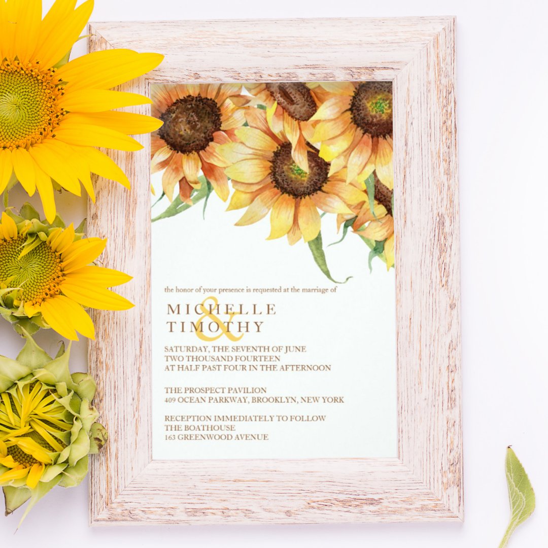 Sunflower Floral Bridal Shower Banner | Zazzle