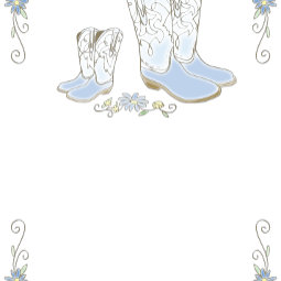 Cowboy Baby Shower Country Western Blue Boy Tissue Paper | Zazzle