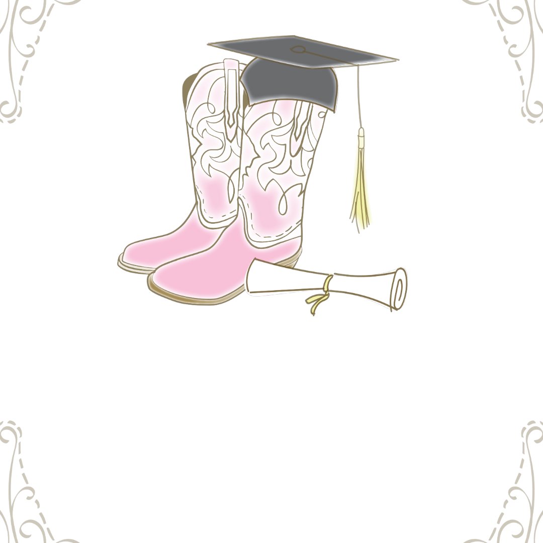 Cowboy Country Western Graduation Party Invitation | Zazzle
