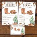 Cowboy Western Rodeo Diaper raffle ticket Enclosure Card | Zazzle