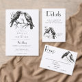 ALL in ONE Wedding Crows in Love Invitation | Zazzle