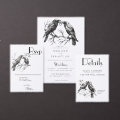 ALL in ONE Wedding Crows in Love Invitation | Zazzle
