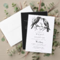 ALL in ONE Wedding Crows in Love Invitation | Zazzle