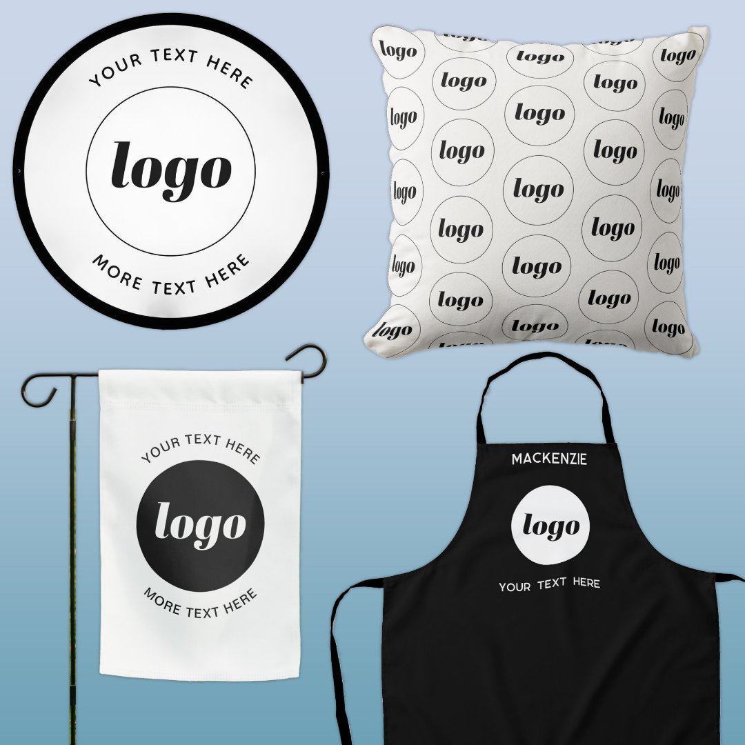 Simple Logo With Text Business Promotional Paperweight | Zazzle