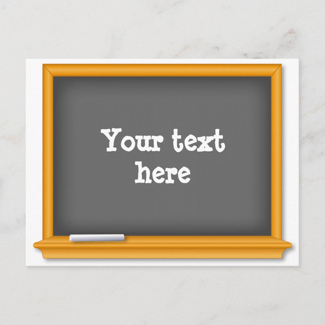 Customize Your Text Chalkboard Poster | Zazzle