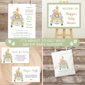 Diaper Raffle Drop Off Safari Baby Shower Sign | Zazzle