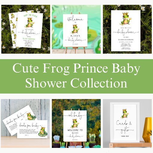 Frog Theme Baby Shower Predictions and Advice | Zazzle