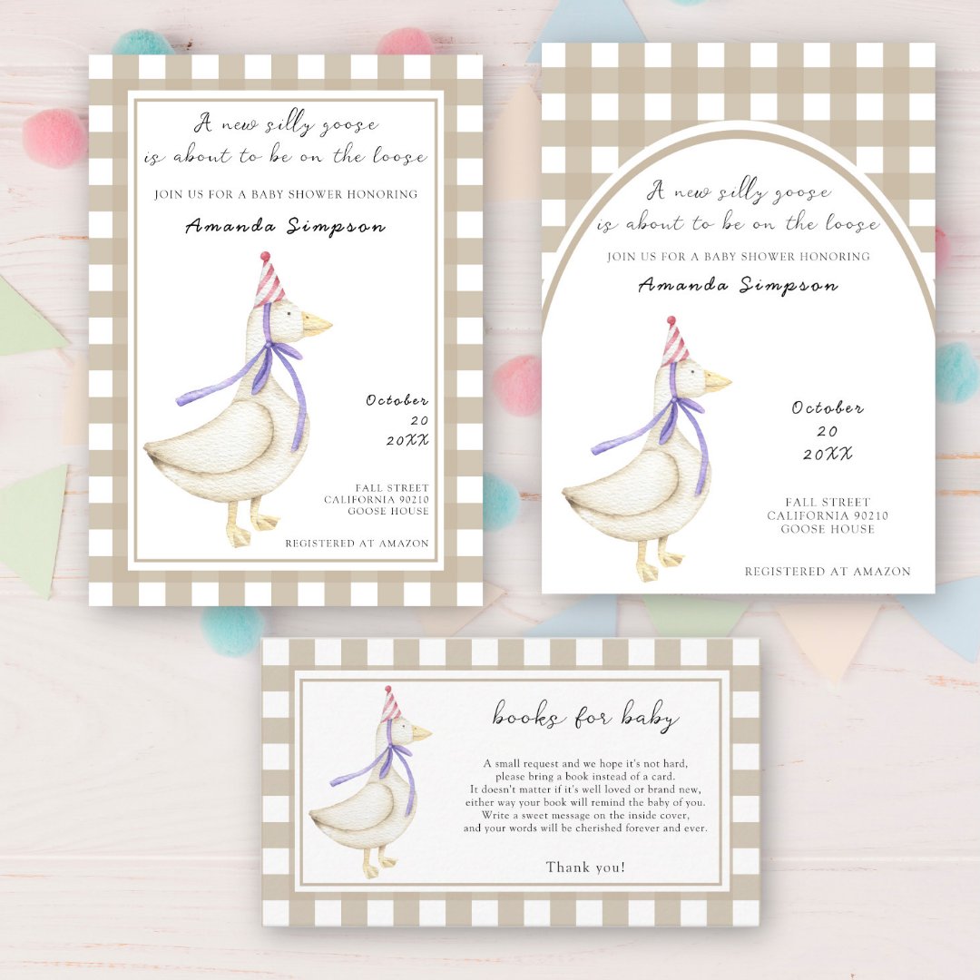 Goose Would She Rather Baby Shower Game | Zazzle