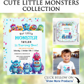 Funny Cute Monsters Classroom Decor Text Poster | Zazzle