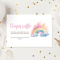 Cute Watercolor Rainbow Baby Shower Favor Tags | Zazzle