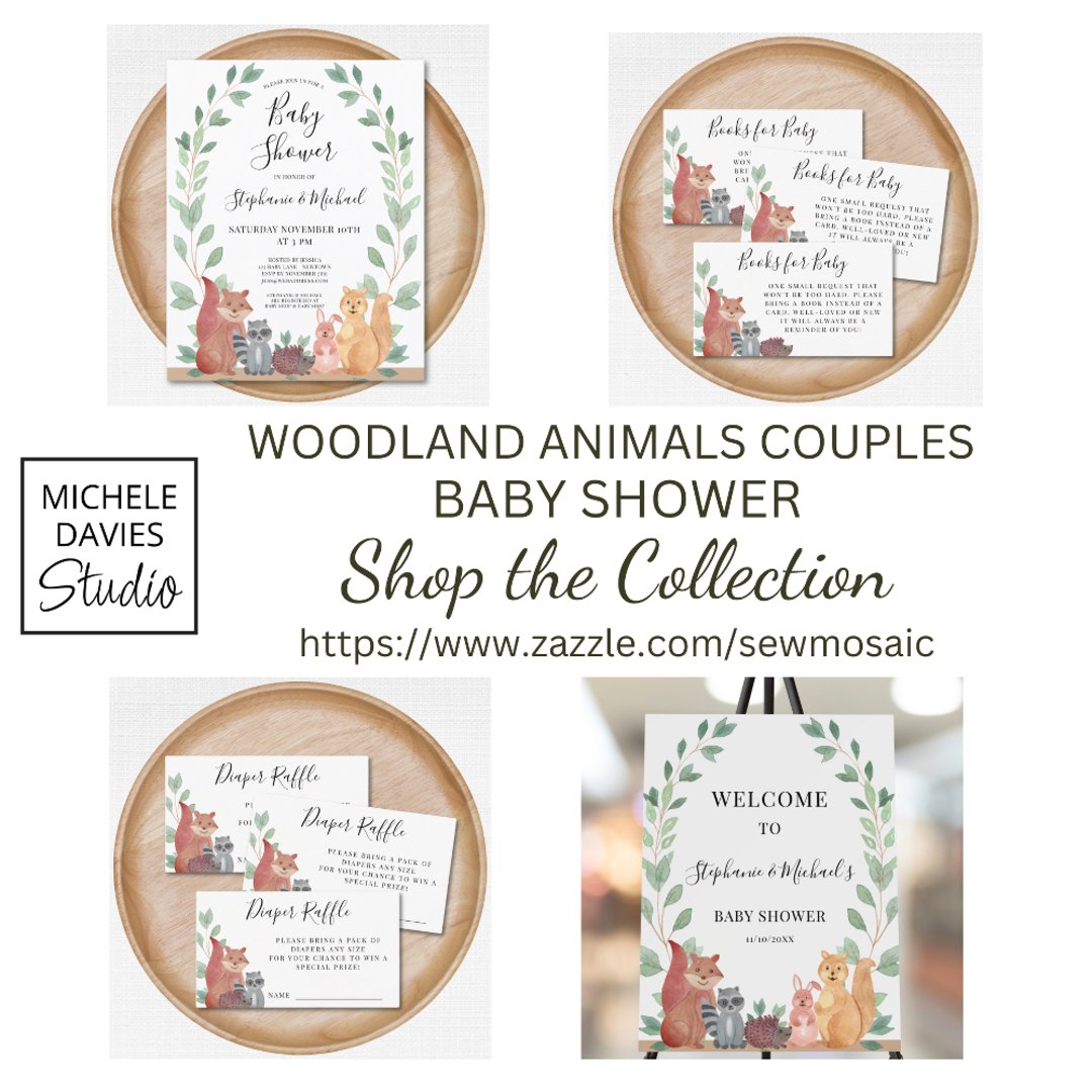 Woodland Animals Baby Shower Return Address Label | Zazzle