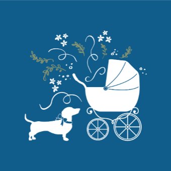 Dachshund Wiener Dog Baby Shower Blue Boy Label | Zazzle