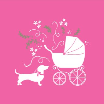 Dachshund Wiener Dog Baby Shower Pink Girl Confetti | Zazzle