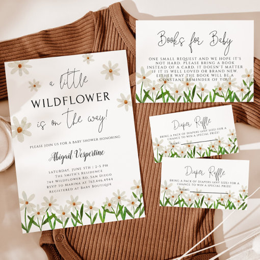 Daisy Baby Shower Invitation | Zazzle