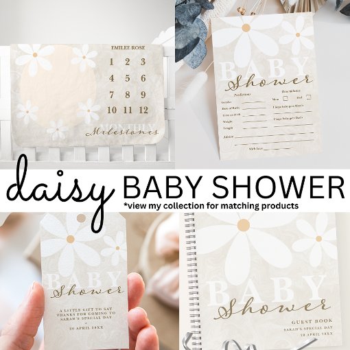 Daisy Baby Shower Gender Neutral Welcome Sign | Zazzle