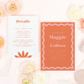 Daisy Wedding All In One Invitation | Zazzle