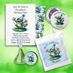 Funny Frog Themed Birthday Card | Zazzle