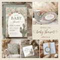 Desert Chic Baby Shower Invitation | Zazzle