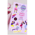 Groovy Roller Disco Purple Party Millennial Retro Invitation | Zazzle