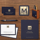 Elegant Professional Gold Initial Logo Lined Notepad | Zazzle