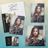 Elegant Grad Script Photo Graduation Announcement | Zazzle