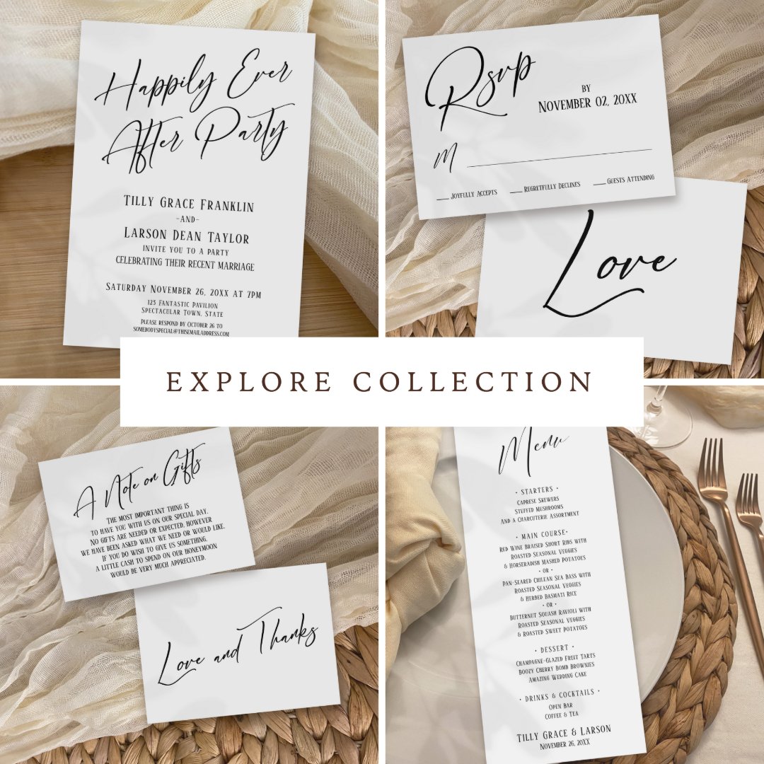 Honeymoon Wish Modern Handwriting Simple Wedding Enclosure Card | Zazzle
