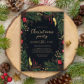 Elegant Corporate Christmas Party Business Holiday Invitation | Zazzle