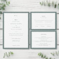 Classic Scalloped Edge Wedding Invitation | Zazzle