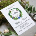 Elegant Scottish Thistle Floral Wedding Invitation | Zazzle