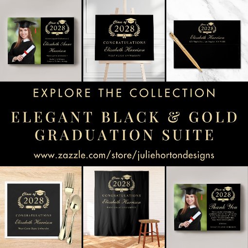 Elegant Photo College Graduation Party Invitation | Zazzle