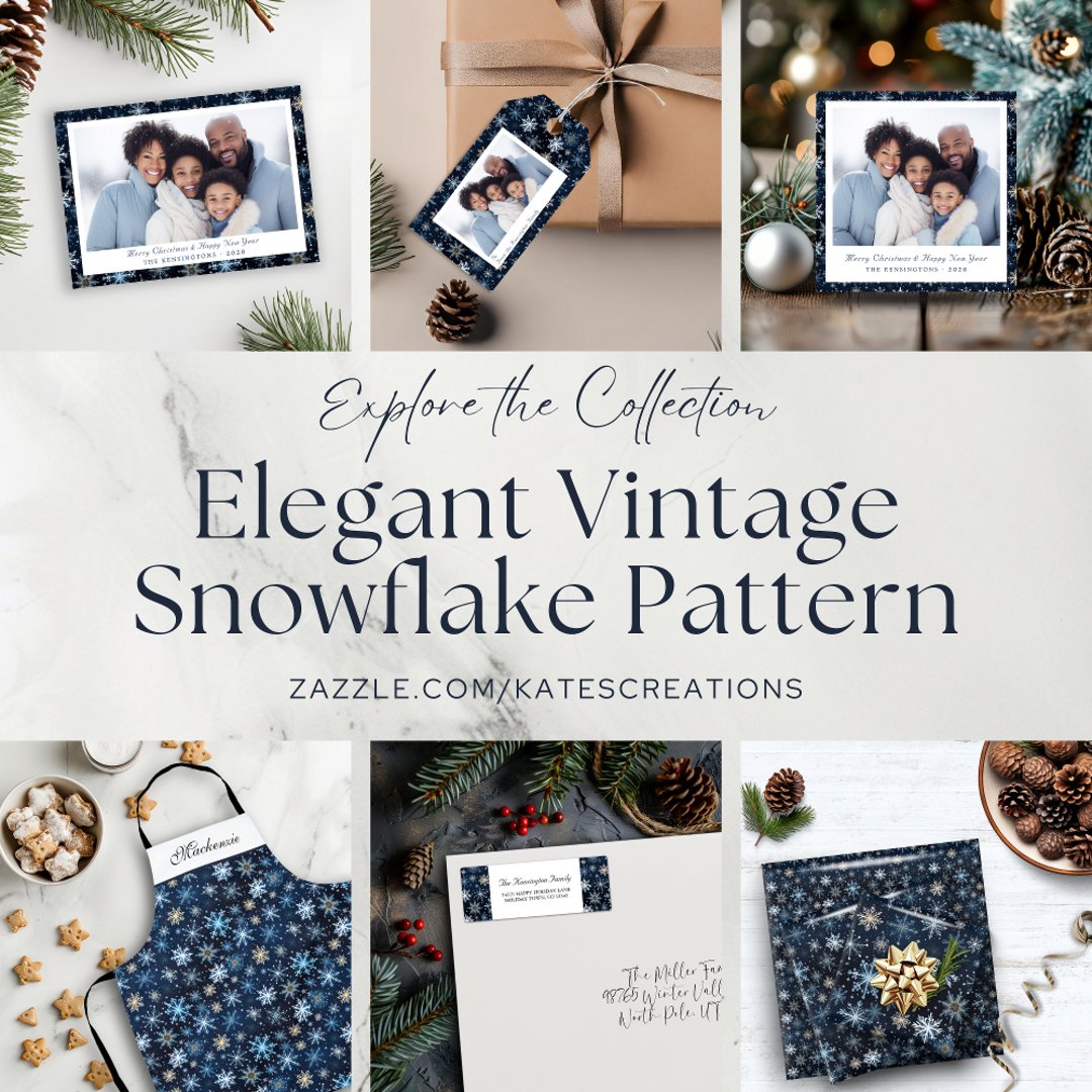 Elegant Blue Vintage Winter Snowflake Blessings Coffee Mug | Zazzle