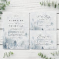 Elegant Winter Forest Wedding Invitation | Zazzle
