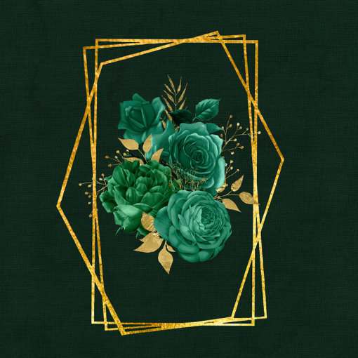 Emerald Green and Gold Geometric Floral Wedding Invitation | Zazzle Emerald Green and Gold Geometric Floral Wedding Invitation | Zazzle
