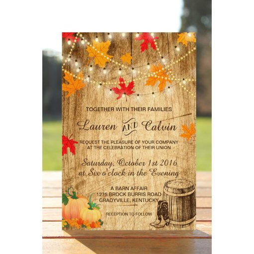 Rustic wedding table card for Country Wedding | Zazzle