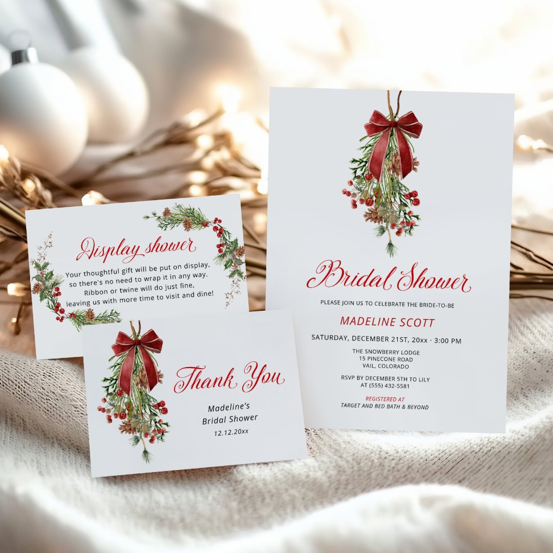 Elegant Mistletoe Holiday Place Card | Zazzle
