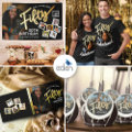 Fifty 50th Birthday photo script flat gold color Invitation | Zazzle
