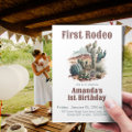 First Rodeo Western 1st Birthday Thank You Card | Zazzle