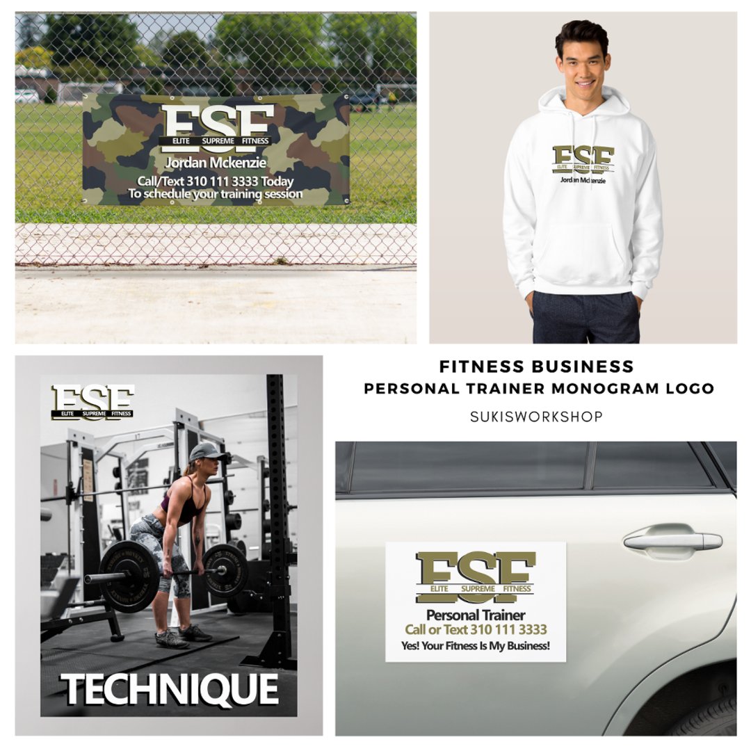 Training Fitness Business Logo Technique Poster | Zazzle