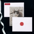 Meowy Christmas Cat Lover Photo Holiday Gift Tag | Zazzle