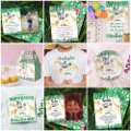 Four Ever Wild Girls 4th Birthday Photo Thank You Card | Zazzle