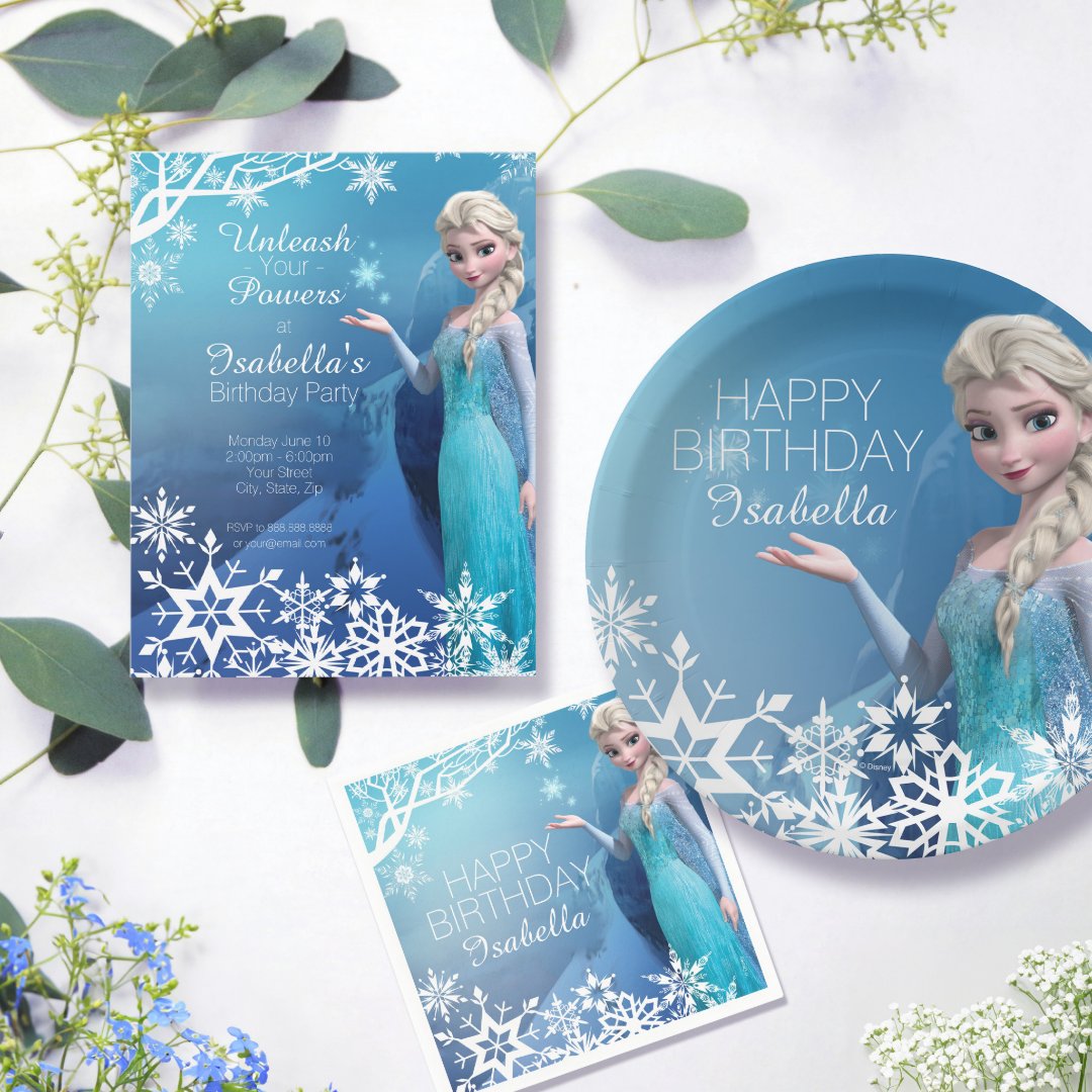 Disney's Frozen Elsa Birthday Party Invitation | Zazzle