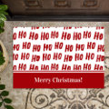 Fun Ho Ho Ho Text Red Holiday Pattern Christmas Wrapping Paper | Zazzle