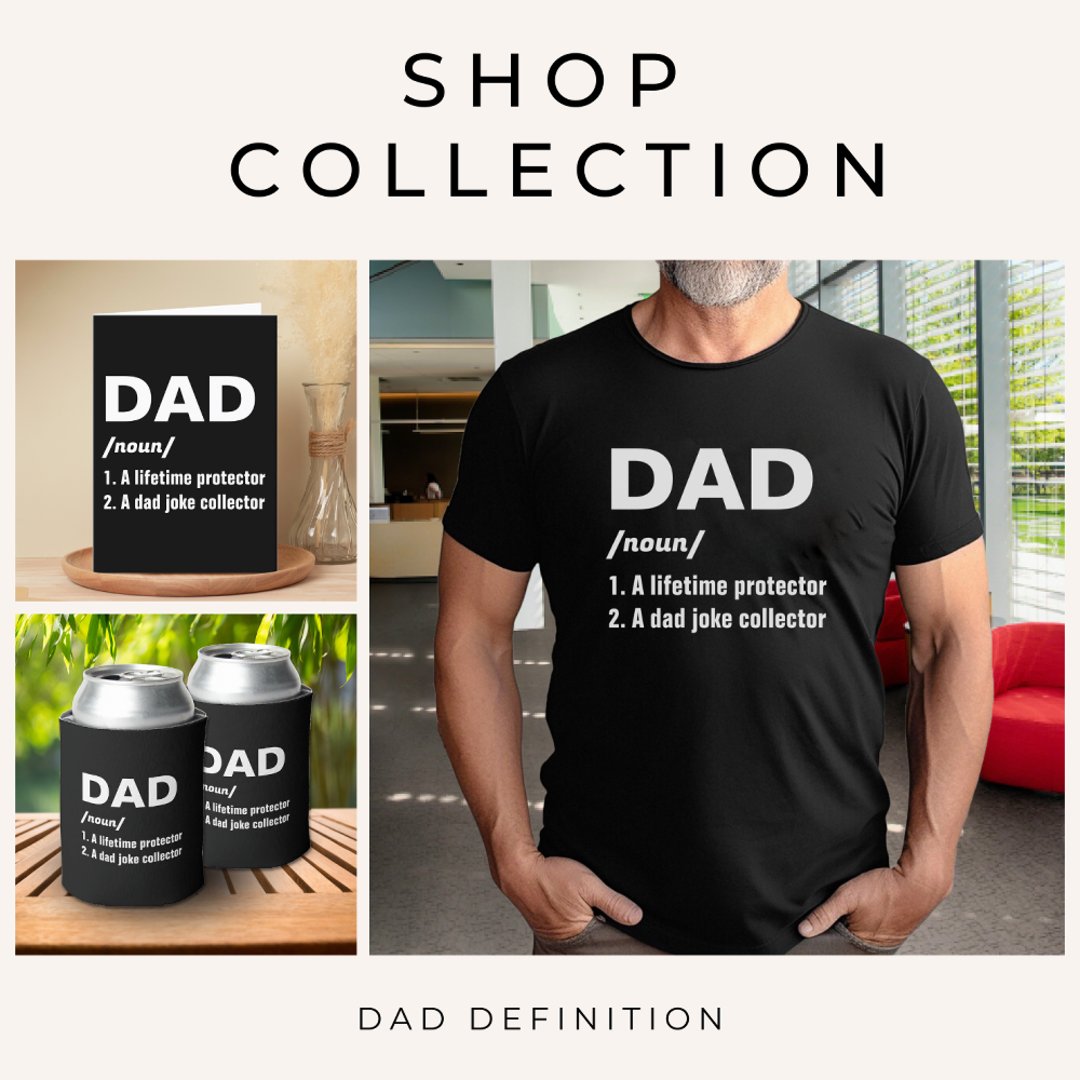 Funny Dad Definition Father's Day Can Cooler | Zazzle