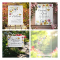 Wildflower Graduation Party Photo Welcome Sign | Zazzle