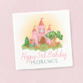 Girls Girly Pink Princess Fairytale Kids Birthday Invitation | Zazzle