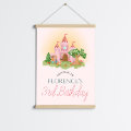 Girls Girly Pink Princess Fairytale Kids Birthday Invitation | Zazzle