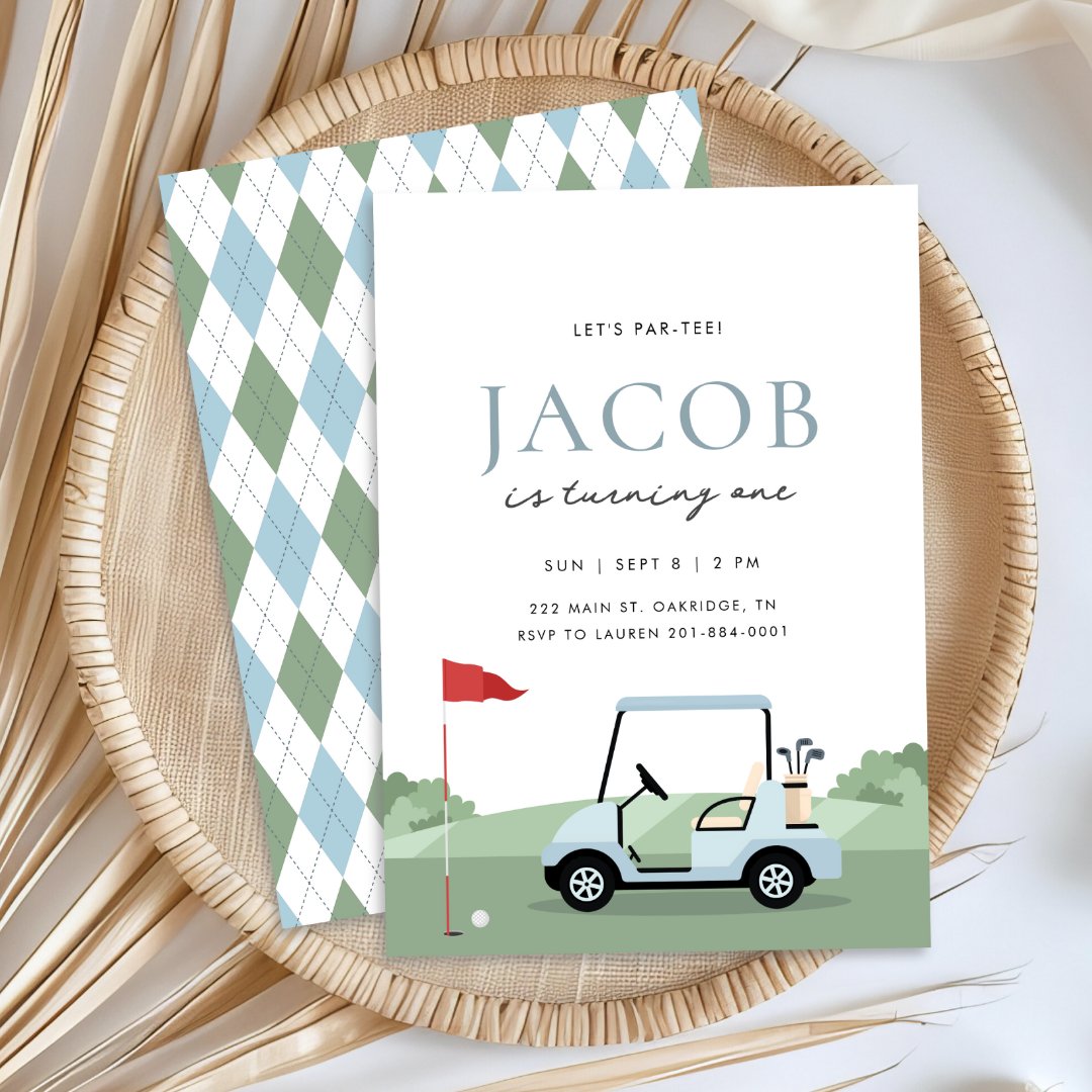 Golf Birthday Par-tee Invitation | Zazzle