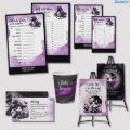 Goth Baby Shower Skeleton Crow Moonlight Invitation | Zazzle