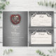 Gothic Dark Skeletons & Rose Heart QR Code All In One Invitation | Zazzle