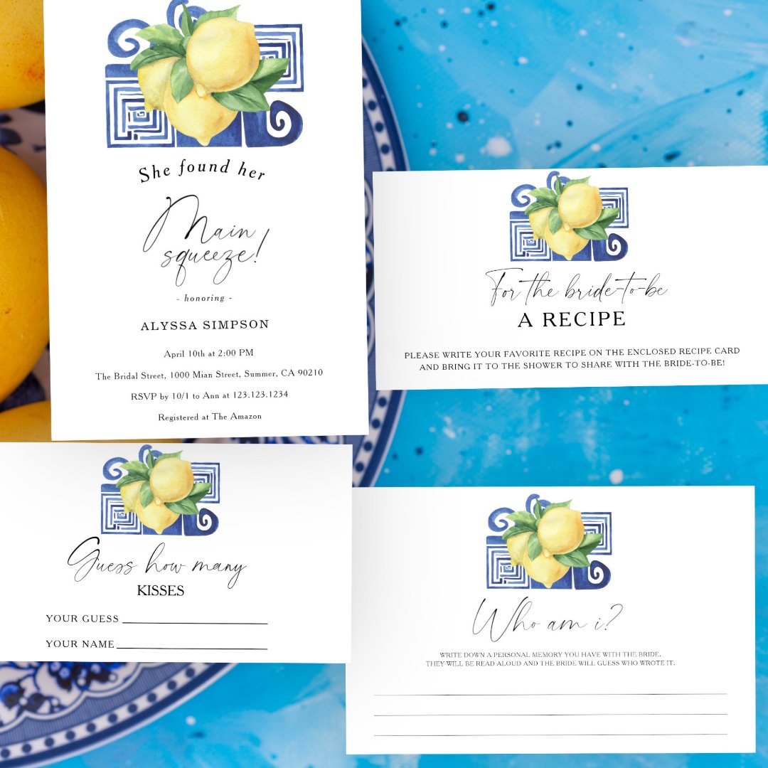 Greek Lemons - How old were they bridal game | Zazzle